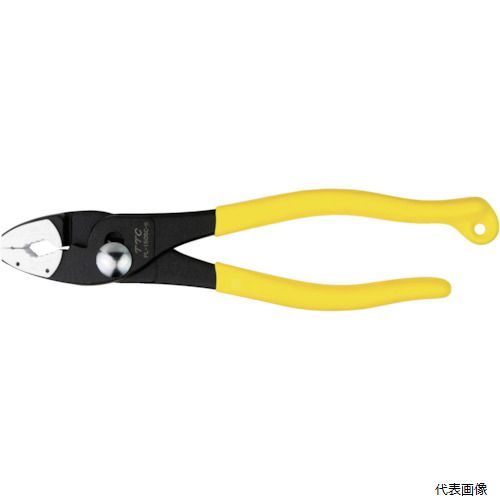 【特長】 ●樹脂製くわえ部で傷つけずガッチリ掴みます。 ●ばね付で連続作業の負担を軽減します。 ●番線カッター付きです。 ●2段階でスライド調整できます。 【用途】 ●メッキ、ステンレス、プラスチックなど傷つけたくない作業に。 【仕様】 ●...
