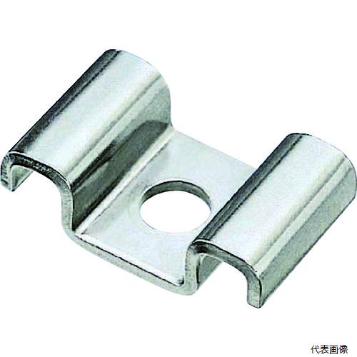 【特長】 ●ステンレス製でさびにくく、耐久性に優れます。 【用途】 ●グレーチング固定用の部品として使用します。 【仕様】 ●内幅(mm)：38 ●d(mm)：10 ●P(mm)：31 ●H(mm)：13.5 ●h(mm)：20 ●W1(m...