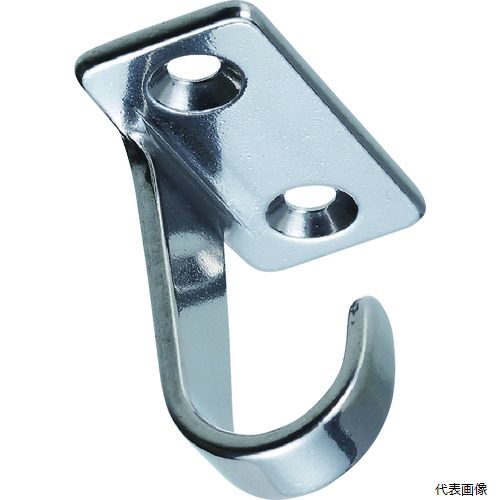 【特長】 ●ステンレス製で錆びにくく、耐久性に優れます。 【用途】 ●物掛けとして。 【仕様】 ●使用荷重(kN)：0.10 ●L(mm)：27 ●A(mm)：10 ●B(mm)：17 ●W(mm)：29 ●H(mm)：17 ●T(mm)：...