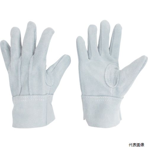 【特長】 ●女性用に小さいサイズで作られた手袋です。 ●丈夫でやわらかい上質な牛床革を使用しています。 【用途】 ●建築、土木、鉄鋼等 【仕様】 ●色：グレー ●サイズ：M ●全長(cm)：21.5 ●手のひら周り(cm)：19.0 ●中指...