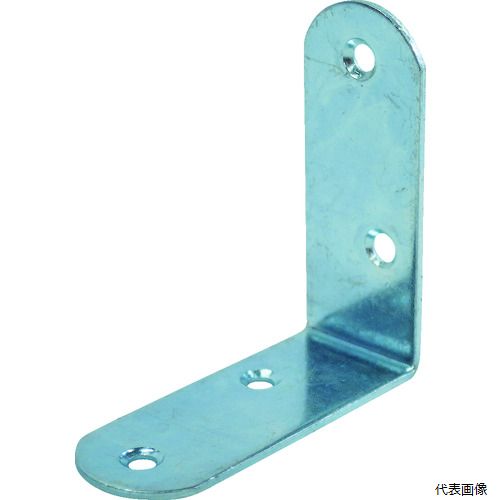 【特長】 ●L字型の補強金物です。 ●座彫りが内側に入っています。 【用途】 ●連結や補強に。 【仕様】 ●板厚(mm)：1.1 ●穴径(mm)：3.0 ●穴数(個)：4 ●W(mm)：18 ●L1(mm)：43 ●L2(mm)：43 【材...
