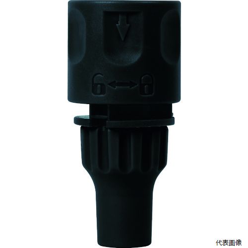 【特長】 ●ニップルとの組み合わせで耐圧ホースをつなぎます。 ●ニップルに接続すれば通水、外せば止水します。 【仕様】 ●高さ(mm)：74 ●適合プラグ：TH-JP ●適合ホース内径×外径(mm)：7.5〜9×12 ●適合ホース(mm)内...