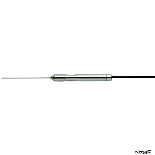 【特長】 ●SK-270WP用標準センサです。 ●センサ部：φ3x100mm（先トガリ） ●測定温度範囲(℃)：-40〜250 ●使用温度範囲(℃)：-40〜250 ●測定対象：食品など ●プローブ長(mm)：Φ3×100（先トガリ） ●感...