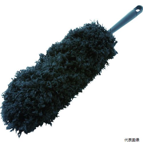 【特長】 ●やわらかで、手触りのいい毛材で、ワークを傷つけずに、優しくホコリを取ります。 【用途】 ●ガラス面や調度品の清掃に。 ●長さ(mm)：580 ●色：黒 【材質／仕上】 ●毛：ポリエステル ●柄：ポリプロピレン 【注意】 ●提供不...