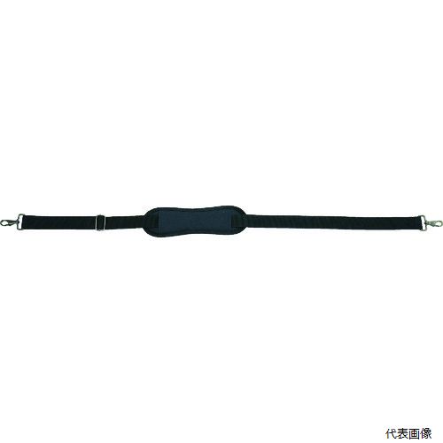 【特長】 ●クッション性のある肩パッド付で頑丈なショルダーベルトです。 ●取り付け部はスチール製です。 ●相手側線径5mm未満であれば、適合機種以外にも取付可能です。 【用途】 ●ツールバッグの替えベルトとして。 【仕様】 ●色：ブラック ...