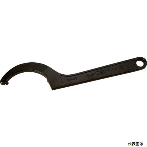 【特長】 ●丸ナット及び軸受け用ナットの取り付け、取り外し作業に最適です。 ●頭部の引掛け部分は鍛造後フライス加工を施し平行度など精度が高く、丸ピンも焼き入れ処理されています。 ●表面は、カチオン電着塗装により手が汚れることなく強力な防錆効...