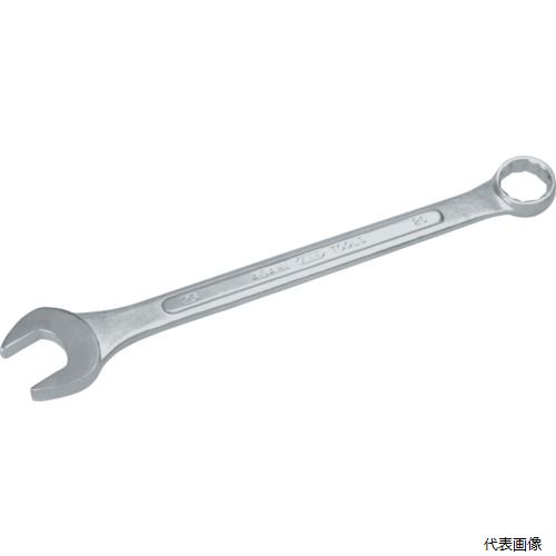 【特長】 ●JIS規格品です。口径寸法が同じスパナとめがねレンチを一体化し、スパナは早回しに、めがねレンチは本締め作業に適します。 ●めがね柄部の曲がり角度12°です。 ●材質は、S53Cです。 【用途】 ●ボルト・ナットの締結作業用 【仕...