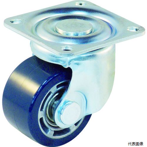 【特長】 ●大型機械や装置などの重量物に数多く使用されている低床式重荷重用キャスターです。 【仕様】 ●許容荷重(daN)：300 ●許容荷重(kgf)：306 ●車輪径D(mm)：50 ●車輪幅(mm)：38 ●取付高H(mm)：79 ●...