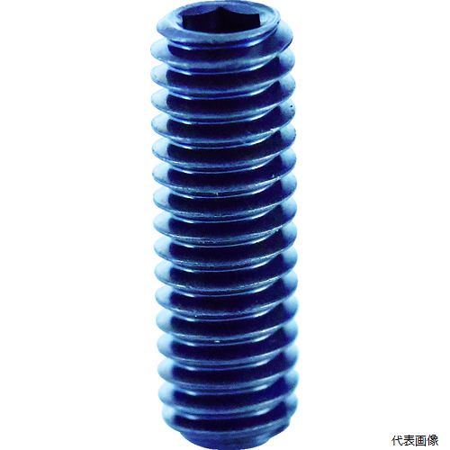 【特長】 ●SCM材を使用し、高い強度があります。 【仕様】 ●寸法(mm)d：M4 ●寸法(mm)L：3 ●ねじピッチ(mm)：0.70 ●六角穴対辺寸法(mm)：2 ●強度区分：45H ●表面処理：黒染め（四三酸化鉄被膜） ●ねじ部長さ...