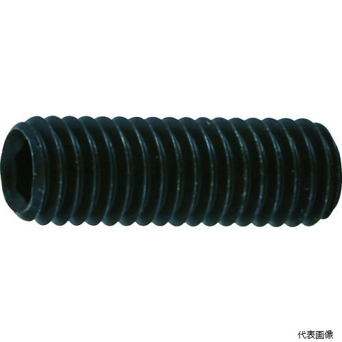 【特長】 ●SCM材を使用し、高い強度があります。 【仕様】 ●寸法(mm)d：M6 ●寸法(mm)L：10 ●ねじピッチ(mm)：1.0 ●六角穴対辺寸法(mm)：3 ●強度区分：45H ●表面処理：黒染め（四三酸化鉄被膜） ●ねじ部長さ...