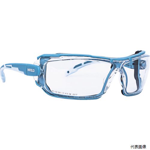 【特長】 ●ドイツで設計されておりデザイン性に優れています。 ●脱着可能な肌触りの良いクッションパッド付きのガスケットが付属しており、粉じんや埃から目を保護します。 ●テンプルにソフトラバーを使用しておりズレ落ちません。 【仕様】 ●レンズ...