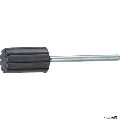 【特長】 ●バリ取りなど細研磨に最適です。 【用途】 ●使用工具：エアマイクログラインダー・電気ドリル。 【仕様】 ●外径(mm)：12.1 ●幅(mm)：20 ●最高使用回転数(rpm)：25000 ●軸径(mm)：3 ●軸長(mm)：3...