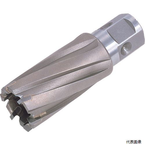 【特長】 ●工具が不要でワンタッチで刃物交換ができます。 【用途】 ●被削材：軟鋼材。 【仕様】 ●刃径(mm)：30.0 ●最大加工板厚(mm)：35 ●適合機種：日東工器製：アトラエースクイックオート、アトラエース ●全長(mm)：73...