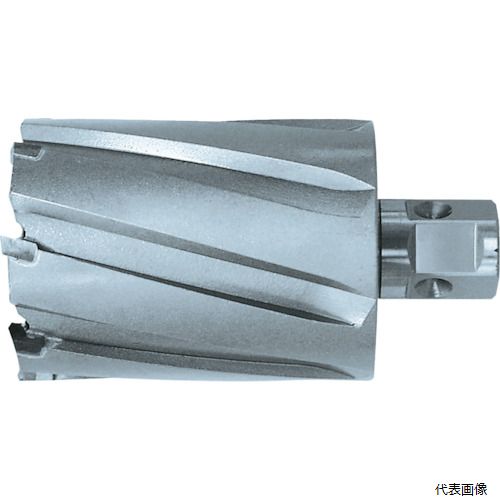 【特長】 ●工具が不要でワンタッチで刃物交換ができます。 【用途】 ●被削材：軟鋼材。 【仕様】 ●刃径(mm)：35.0 ●最大加工板厚(mm)：50 ●適合機種：日東工器製：アトラエースクイックオート、アトラエース ●全長(mm)：90...