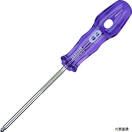【特長】 ●手のひら形状を追求したエルゴノミックハンドルです。 ●軸には早回しに便利なローレット加工付きです。 【用途】 ●六角穴付きボルト締め作業 【仕様】 ●対辺寸法(mm)：4.0 ●軸長(mm)：120 ●全長(mm)：224 ●対...