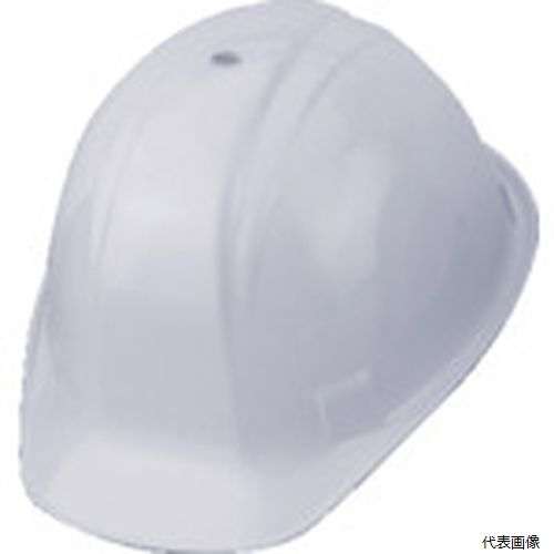 【特長】 ●軽量とフィット感を追求した人気モデルです。 【用途】 ●飛来・落下物用、墜落時保護用、電気用。 【仕様】 ●帽体色：白 ●頭囲(cm)：53〜61 ●衝撃吸収ライナー有無：あり ●通気孔有無：なし ●タイプ：アメリカンタイプ ●...