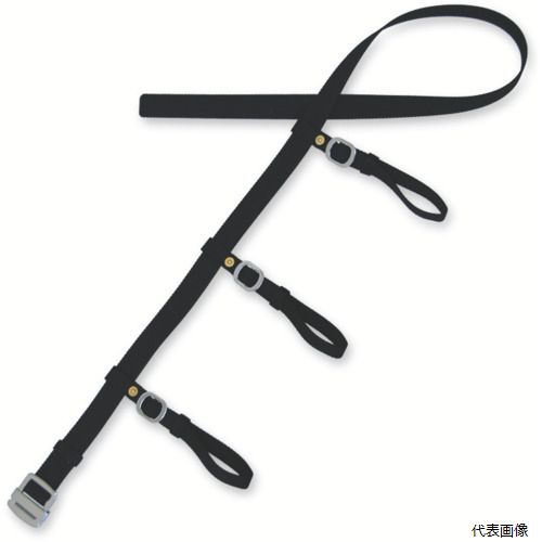 【特長】 ●長さ調節機能がある、安全帯を吊り下げるようにして締めておけば工具類で重くなった安全帯が下がることを防ぎます。 ●安全帯のすり抜け防止にも有効です。 【用途】 ●安全帯のずり下がり、すり抜け防止に。 【仕様】 ●胴ベルト幅(mm)...