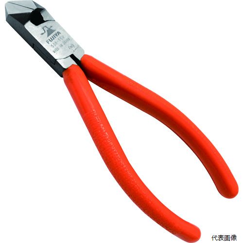 【特長】 ●電気・通信工事での配線の切断作業に最適です。 ●刃に角度を付けていますので、指が邪魔にならず切断作業がスムーズにできます。 【用途】 ●AV・通信・精密機器の組立、配線、内線工事用に。 【仕様】 ●全長(mm)：157.0 ●切...
