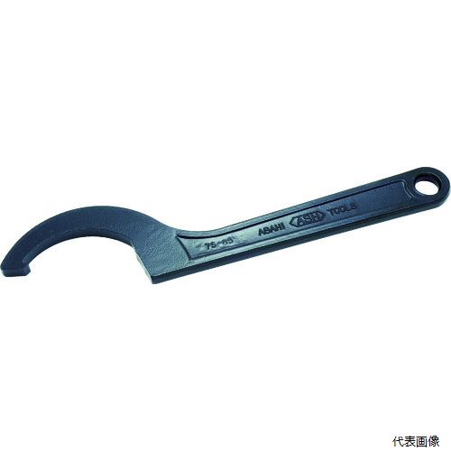 【特長】 ●丸ナットおよび軸受用ナットの取り付け、取り外し作業に最適です。 ●表面は、カチオン電着塗装で強力な防錆効果があります。 ●頭部の引掛部分は鍛造後フライス加工を施し、平行度等精度が高く、非常に安全に作業ができます。 【用途】 ●丸...