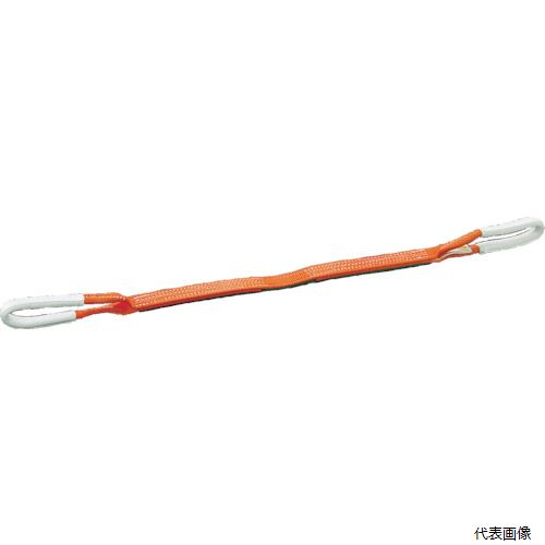 【特長】 ●適度な伸びが衝撃を柔らげます。 ●グリーン面（使用面）とオレンジ面（外面）が色分けされています。（ベルトスリングの構造上、グリーン面（使用面）とオレンジ面（外面）では耐久性が異なりますので、グリーン面（使用面）で正しく使用してく...