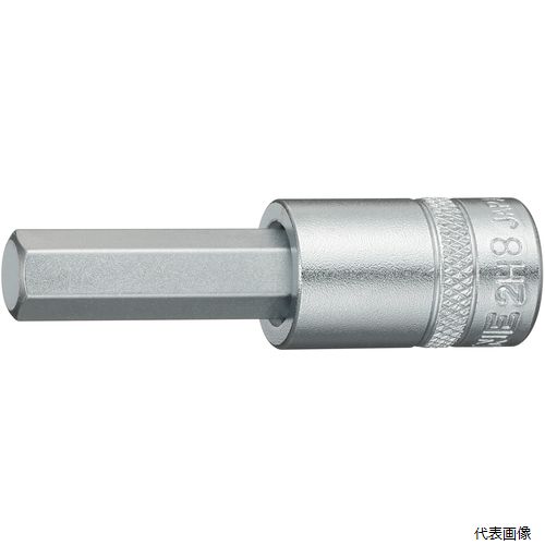 【特長】 ●ラチェットハンドルに差し込んで使用することにより、締め付けが素早く行えます。 【仕様】 ●差込角(mm)：6.35 ●対辺寸法(mm)：8 ●ビット長さ(mm)：27 ●全長(mm)：53 【材質／仕上】 ●構造用鋼 【入数】 ...