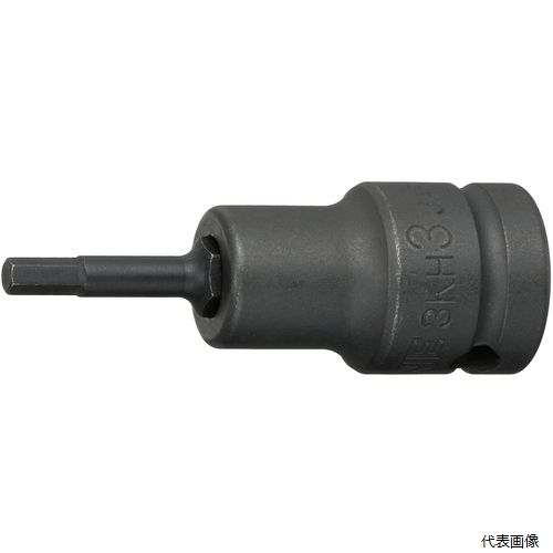 【特長】 ●インパクトレンチなどの動力工具用でも使用できます。 【仕様】 ●差込角(mm)：9.5 ●対辺寸法(mm)：3 ●全長(mm)：48 ●適合ピン：PIN3015S(対辺3〜5mm)、P3016S(対辺6〜10mm)、P3020S...