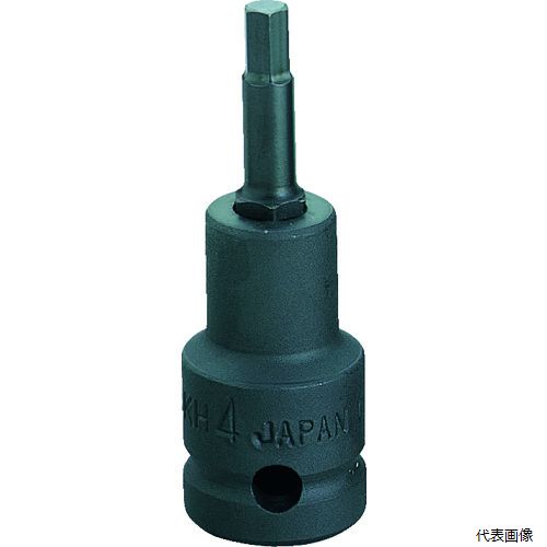 【特長】 ●インパクトレンチなどの動力工具用でも使用できます。 【仕様】 ●差込角(mm)：9.5 ●対辺寸法(mm)：4 ●全長(mm)：48 ●適合ピン：PIN3015S(対辺3〜5mm)、P3016S(対辺6〜10mm)、P3020S...