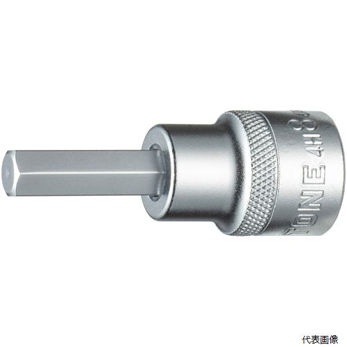 【特長】 ●ラチェットハンドルに差し込んで使用することにより、締め付けが素早く行えます。 【仕様】 ●差込角(mm)：12.7 ●対辺寸法(mm)：8 ●ビット長さ(mm)：27 ●全長(mm)：59 ●対辺(mm)：8 【材質／仕上】 ●...