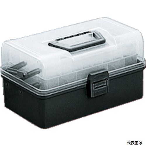【特長】 ●上部が半透明なので外から内部を確認できます。 ●工具部品の収納や小物入れ、救急箱など様々な用途に使えます。 【仕様】 ●色：ブラック ●外形寸法(mm)間口：321 ●外形寸法(mm)奥行：195 ●外形寸法(mm)高さ：165...