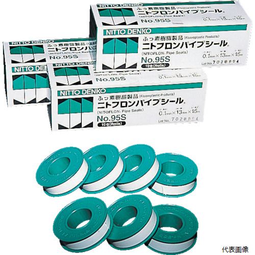 【特長】 ●ねじ・継手に巻きつけるだけで簡単にシールできます。 ●ねじ込み・取り外しが簡単にできます。 【用途】 ●あらゆる流体用配管の継手ねじ部のシールなどに。 【仕様】 ●色：ホワイト ●幅(mm)：13 ●長さ(m)：5 ●厚さ(mm...