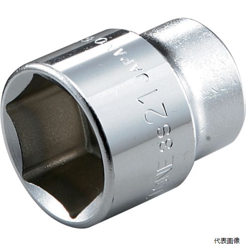 【特長】 ●スタンダードタイプの対辺6角形状です。 ●差し込み後、トルクをかけてもナメにくくなっています。 【仕様】 ●差込角(mm)：9.5 ●対辺寸法(mm)：17 ●全長(mm)：30 ●対辺形状：6角 ●対辺(mm)：17 【材質／...