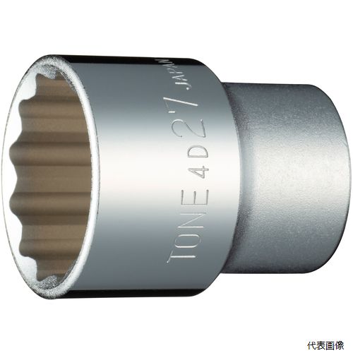 【特長】 ●スタンダードタイプで、対辺12角形状です。 ●重工業整備まで必要なツールを取りそろえています。 ●12角は6角よりも、ボルト頭やナットに対して2倍差し込みやすく作業効率がアップします。 【仕様】 ●差込角(mm)：12.7 ●対...