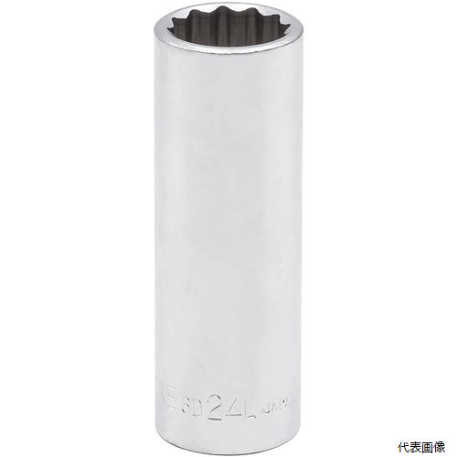 【特長】 ●ボルトが突き出したナットを回すのに最適です。 ●深い箇所のナットにも最適です。 ●12角は6角よりも、ボルト頭やナットに対して2倍差し込みやすく作業効率がアップします。 【用途】 ●ボルト・ナットの締付け・緩め作業用。 【仕様】...