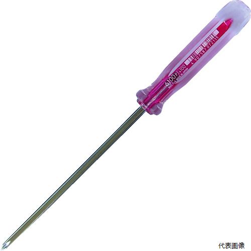 【特長】 ●カラフルなクリスタライン柄で、［［＋］］［［−］］で色分けしています。 ●狭い箇所のねじ締めに適した細軸タイプです。 【仕様】 ●刃先：［［＋］］1 ●軸長(mm)：100 ●全長(mm)：174 ●先端マグネット：入り ●全身...