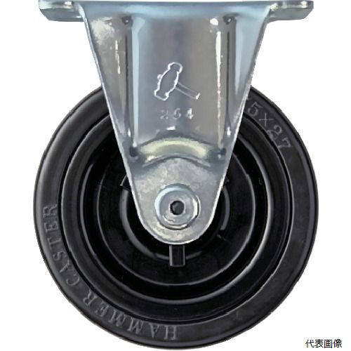 【特長】 ●最も生産量が多く、様々な場所で使用されています。 ●RoHS適合品です。 【用途】 ●屋内・外を問わずオールマイティーな軽量タイプです。 【仕様】 ●許容荷重(daN)：50 ●許容荷重(kgf)：51 ●車輪径D(mm)：75...