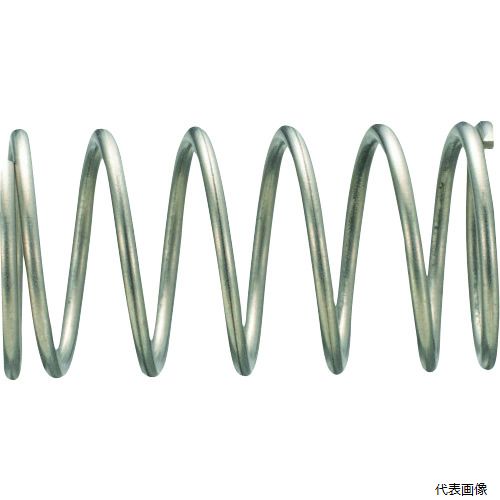 【特長】 ●間隔をあけて線材をらせん状に巻いた、圧縮する方向に使うばねです。 ●寸法およびばね特性の許容差はJISB2704の2級を適用しています。 【用途】 ●圧縮する方向に使用するばね。 【仕様】 ●線径d(mm)：1.6 ●外径D(m...