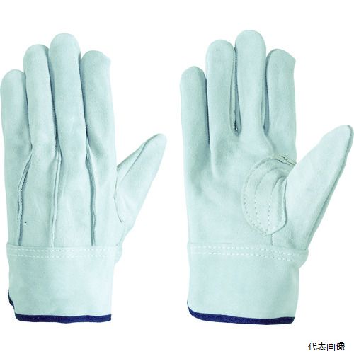【特長】 ●牛床革製の手によく馴染む柔軟タイプです。 ●切創、摩耗、摩擦、熱に強く、丈夫で長持ちします。 ●親指付根に床革当て付きで強度がアップします。 【用途】 ●建設・土木・鉄鋼・機械・溶接・造園などの重作業。 【仕様】 ●色：ホワイト...