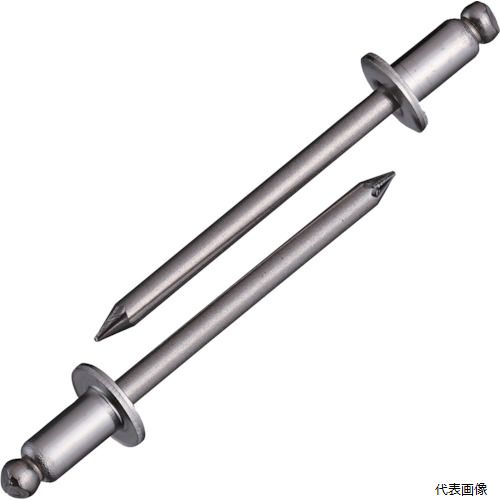 【特長】 ●片側から複数の母材をワン・アクションで締結できますので作業の省力化や生産性の向上に貢献します。 ●マンドレルもボディもステンレス製なので、強度が必要な場所に最適です。 【用途】 ●厨房機器、業務用冷蔵庫など。 【仕様】 ●リベッ...