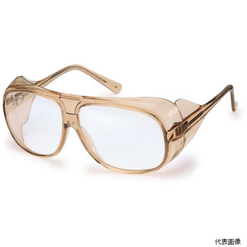 【特長】 ●レンズ交換が可能です。 ●レンズの径が大きく視界が広がります。 ●ツル調整可能です。耳のかけ具合に合わせて手で曲げて調整可能です。 【仕様】 ●レンズ色：クリア ●テンプル色：クリアブラウン ●幅(mm)：140 ●高さ(mm)...