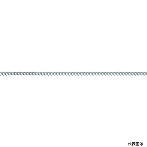 【特長】 ●サビに強いステンレス製です。 ●リンクを90°ひねったタイプです。 【用途】 ●パーツとの併用で、転倒防止・連結部品として使用できます。 【仕様】 ●全長(m)：30 ●線径d(mm)：1.2 ●内長P(mm)：3.8 ●内幅W...