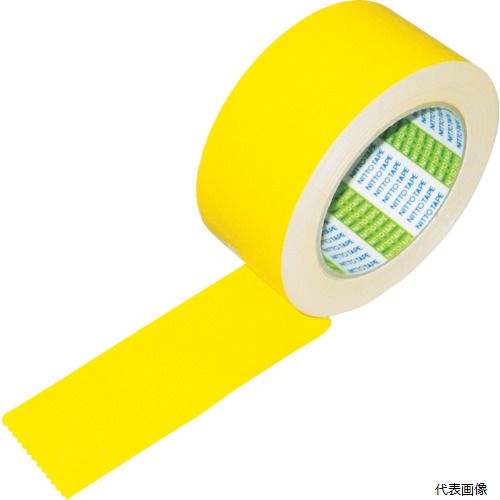 【特長】 ●用途により色を使い分けることが可能です。 【仕様】 ●色：イエロー ●幅(mm)：50 ●長さ(m)：25 ●厚さ(mm)：0.23 ●粘着力(N/10mm)：6.9 ●引張強度(N/10mm)：74.5 ●粘着力：6.9N/1...
