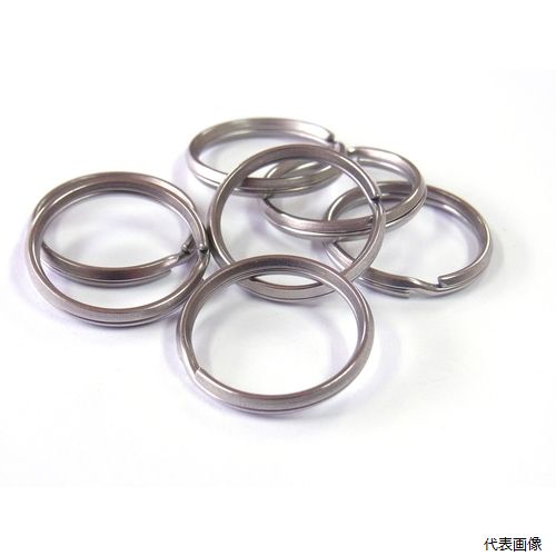【特長】 ●Wリングに強度と美しさを加えたリングです。 ●水回りに最適なステンレス製です。 【用途】 ●チェーン、ワイヤーロープの先端金具・ジョイント金具に。 【仕様】 ●A(mm)：32 ●線径(mm)：2.3 ●参考使用荷重(kg)：4...