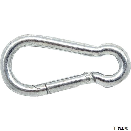 【特長】 ●チェーン・ワイヤーロープの連結金具です。 ●ベーシックなパーツで安価です。 【用途】 ●チェイン・ワイヤ・ロープの末端金具として。 【仕様】 ●適合チェーン径(mm)：5 ●使用荷重(kN)：0.392 ●品名：IAH50 ●全...
