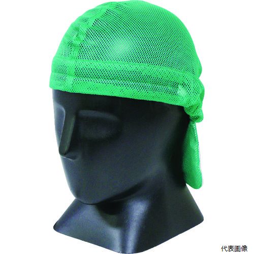 【特長】 ●後頭部の冷却・前頭部の汗取り・ヘルメット内の汚れ防止と3つの効果の保冷剤使用タイプのすずしん帽です。 ●後部垂れ部分形状が、従来品より一回り大きくなり、保水性と直射日光を遮る効果がUPしました。 ●後部垂れ部分色が、従来品の緑メ...