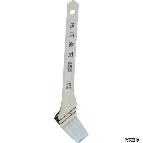 【特長】 ●水性・油性塗料に使用できます。 【用途】 ●用途：水性・油性塗料の塗装に。 ●形状：筋違型。 【仕様】 ●刷毛幅(mm)：30 ●毛丈(mm)：35 ●玉厚(mm)：13 ●全長(mm)：215 ●適合塗料：水性・油性塗料 ●形...