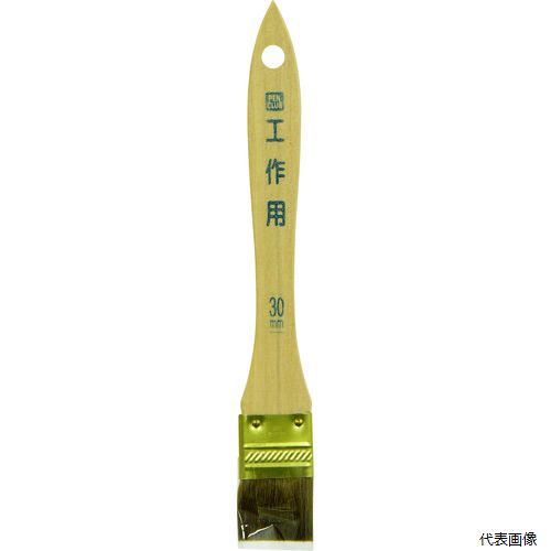 【特長】 ●小物や小さな面積を塗る場合に手軽で便利です。 【用途】 ●用途：ホビー用塗料、ポスターカラー等の塗装に。 ●形状：平型。 【仕様】 ●全長(mm)：190 ●金具幅(mm)：30 ●PC工作用　30mm　CK-30 【材質／仕上...