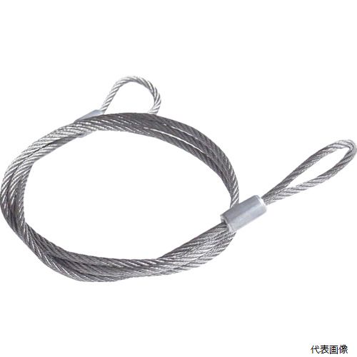 【特長】 ●両端アイ加工済みですぐに使えます。 ●細くても強度があり目立ちません。 【用途】 ●キャップやカバーなどの紛失防止の連結金具に。 ●看板などの吊り下げ。 【仕様】 ●ロープ径(mm)：5.0 ●長さ(m)：1.2 ●長さ(mm)...