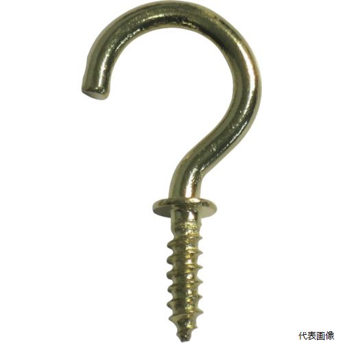 【特長】 ●購入しやすい少量パックです。 【用途】 ●木下地にねじ込み、吊・固定場所の新設に。 【仕様】 ●線径(mm)：2.0 ●S(mm)：9.1 ●D(mm)：10.1 ●入口寸法(mm)：4.5 【材質／仕上】 ●真鍮 【入数】 ●...