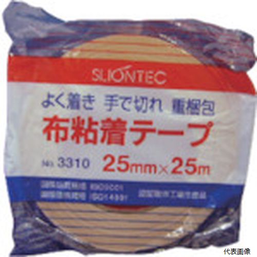 【特長】 ●手切れ性に優れ、強度のある布基材なので重量物の梱包に適します。 ●段ボールシール性に優れたゴム系粘着剤を採用しています。 【用途】 ●一般梱包用 ●結束用 ●工作・補修用 【仕様】 ●色：ダンボール ●幅(mm)：25 ●長さ(...