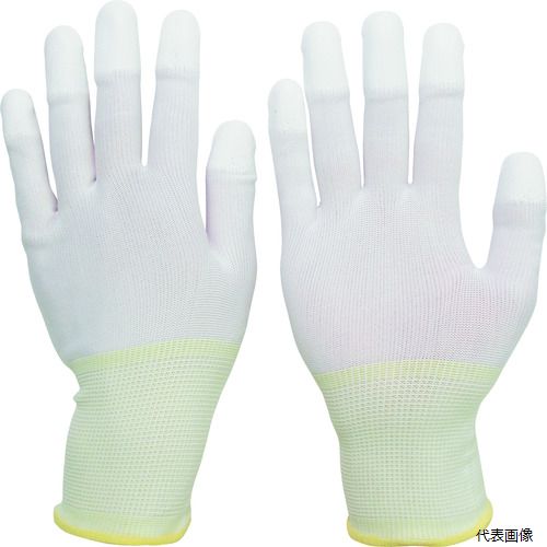【特長】 ●ポリエステル繊維のさらっとした装着感です。 【用途】 ●精密機器、自動車部品の組立。 ●製品検査。 ●屋内軽作業、掃除。 ●アソート、パッキング作業。 ●農場、園芸作業。 【仕様】 ●色：ホワイト ●サイズ：LL ●ゲージ数：1...